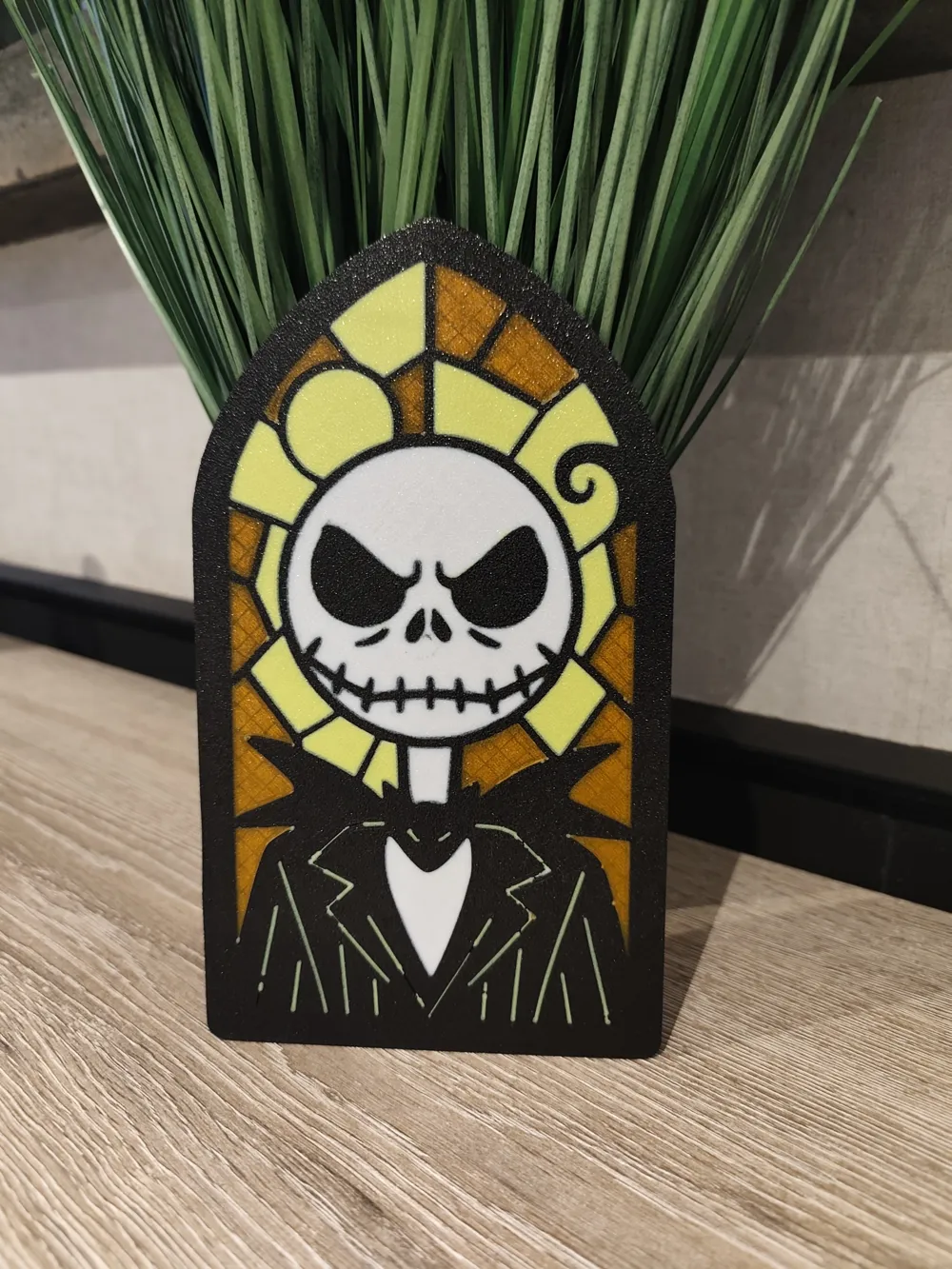 Jack Skellington Stained Glass - Free 3D Print Model - MakerWorld