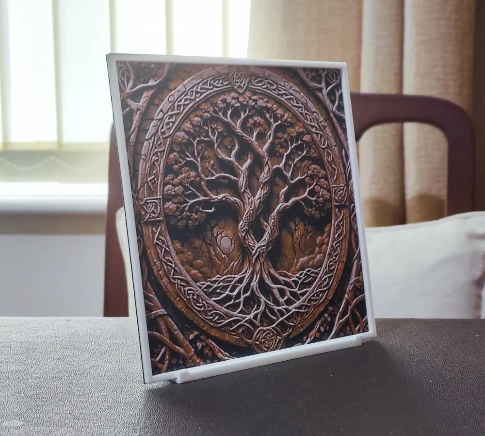 Wood Carving Tree Of Life - HueForge 3 Color - Free 3D Print Model ...
