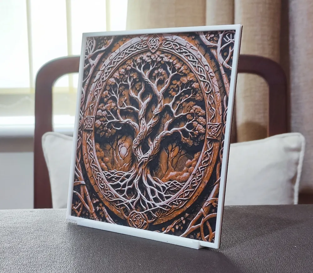 Wood Carving Tree Of Life - HueForge 3 Color - Free 3D Print Model ...