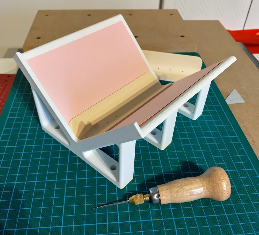 Paper Piercing Cradle - A6 - Free 3D Print Model - MakerWorld