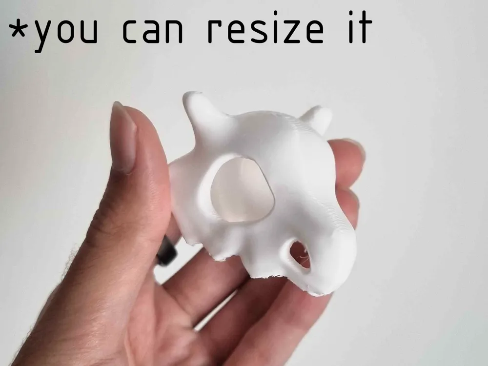 Cubone Pokemon Skull - Free 3D Print Model - MakerWorld