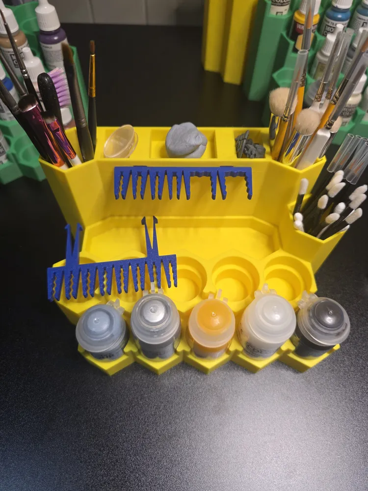 All-in-one Modular Paint Rack - Free 3D Print Model - MakerWorld