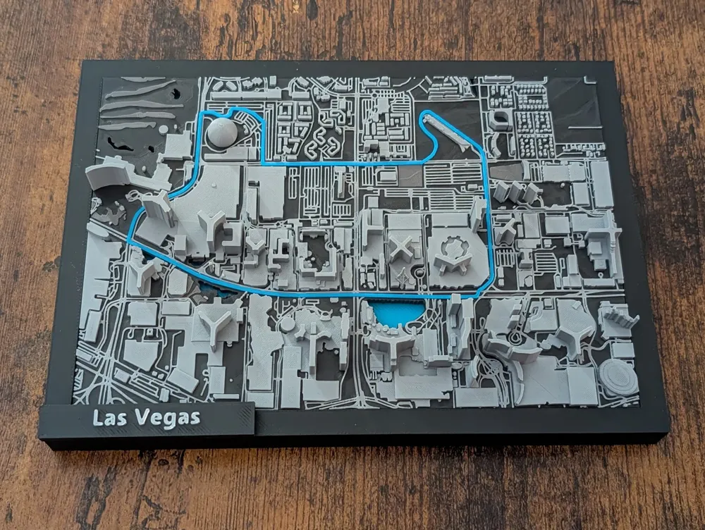 Las Vegas 3D Miniature v2 - Free 3D Print Model - MakerWorld