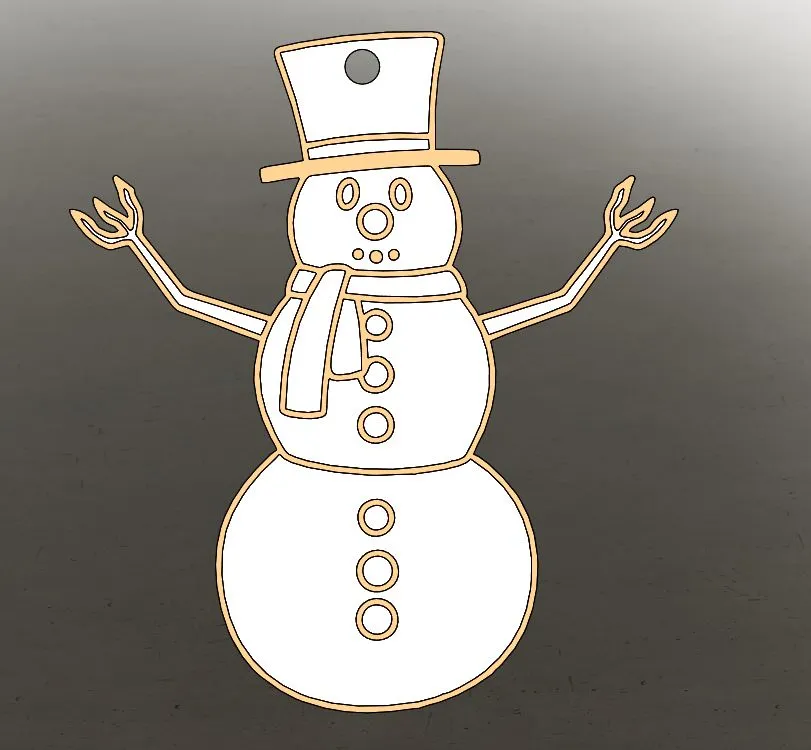 snowman globe, wall art snowman, line art snowman, 2d art christmas ...