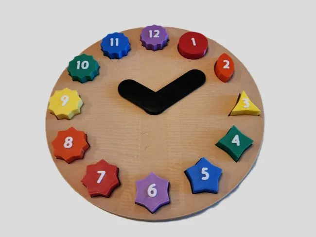 Kids Clock Puzzle by will.michaux - MakerWorld