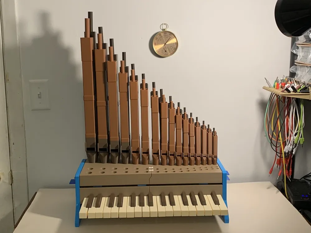 32-note pipe organ - Free 3D Print Model - MakerWorld