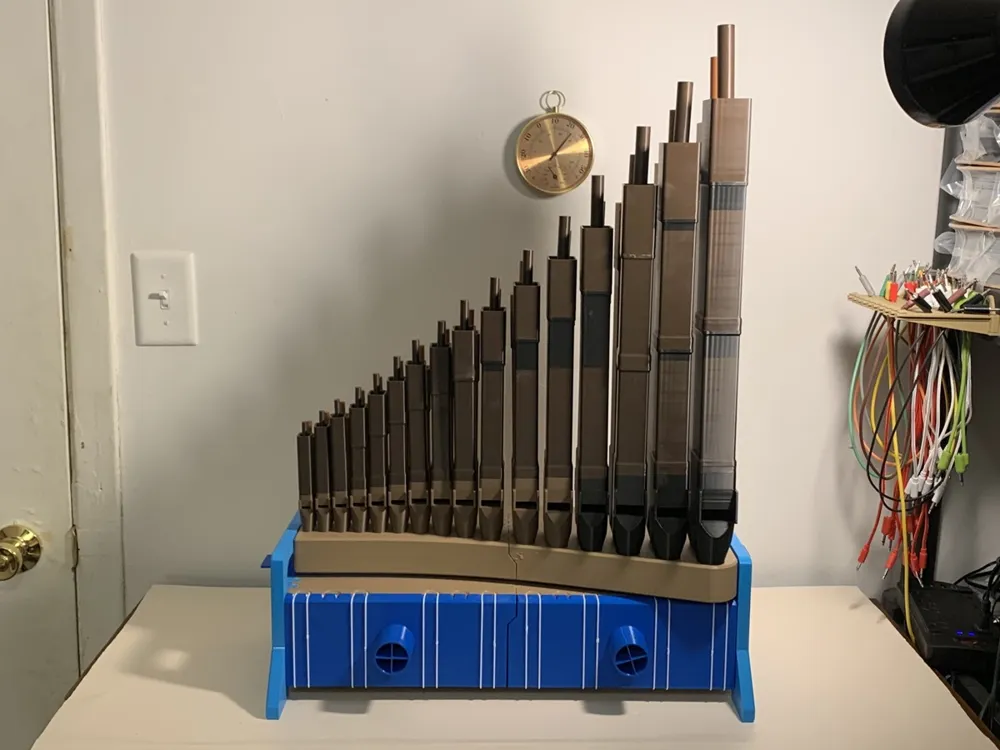32-note pipe organ - Free 3D Print Model - MakerWorld