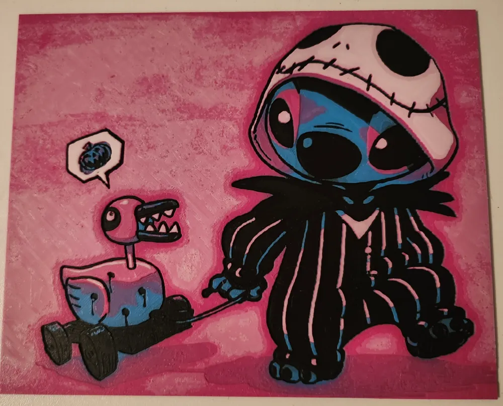 Stitch Skellington Hueforge by FiremanprintsIRL MakerWorld: Download ...