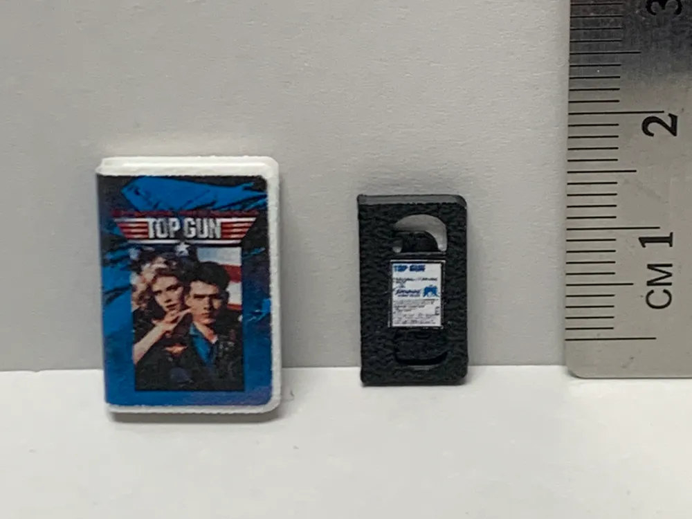 Miniature 1/12 Scale VHS Cassette Tape w/ Cover by Rolls MakerWorld ...