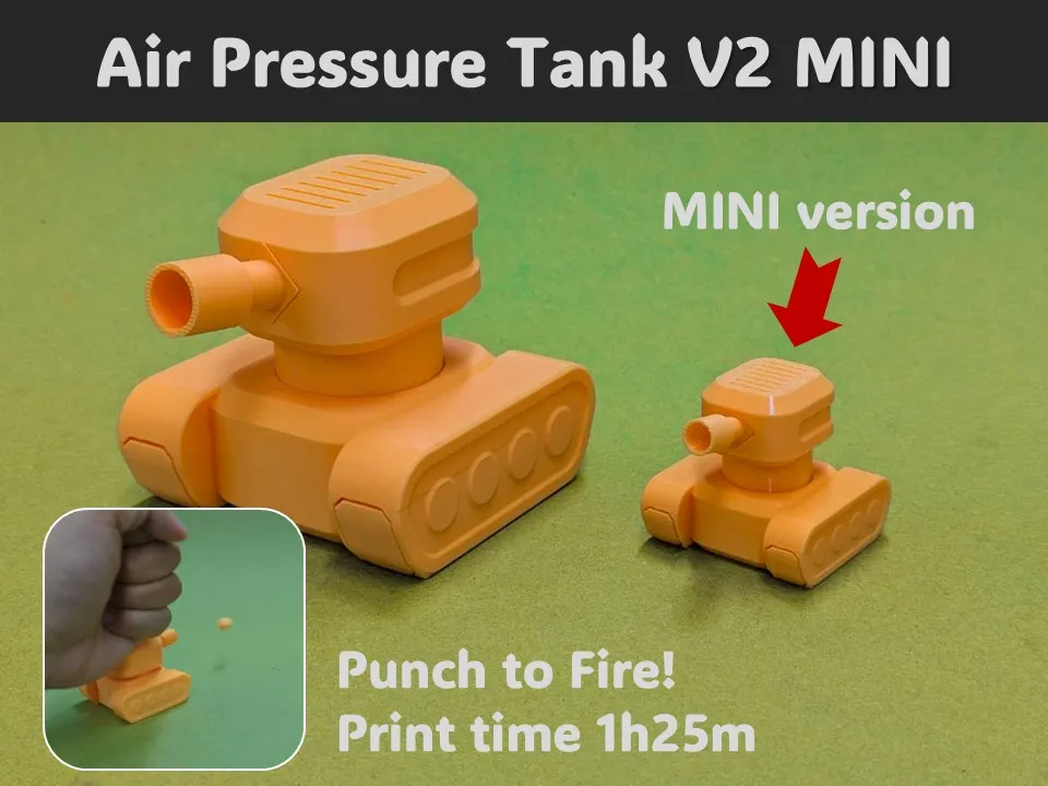 Air pressure tank v2 mini - Free 3D Print Model - MakerWorld