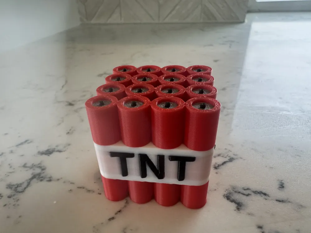 BOOM! Minecraft Inspired TNT Block Desk Toy by IP_YAY MakerWorld ...