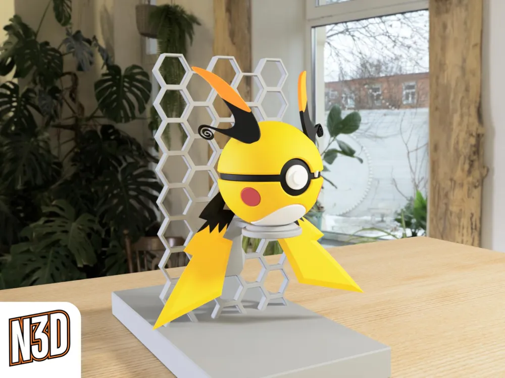 #0026 - Mega Raichu X - Modelo gratuito para impressão 3D - MakerWorld