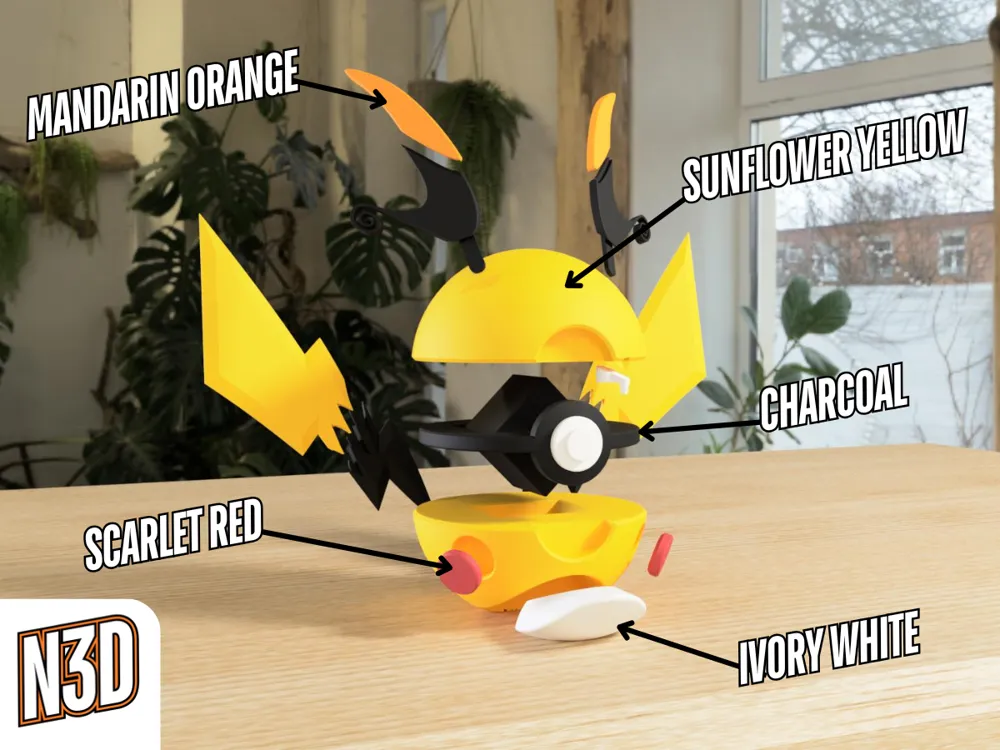 #0026 - Mega Raichu X por N3D MakerWorld: Baixe modelos 3D gratuitos