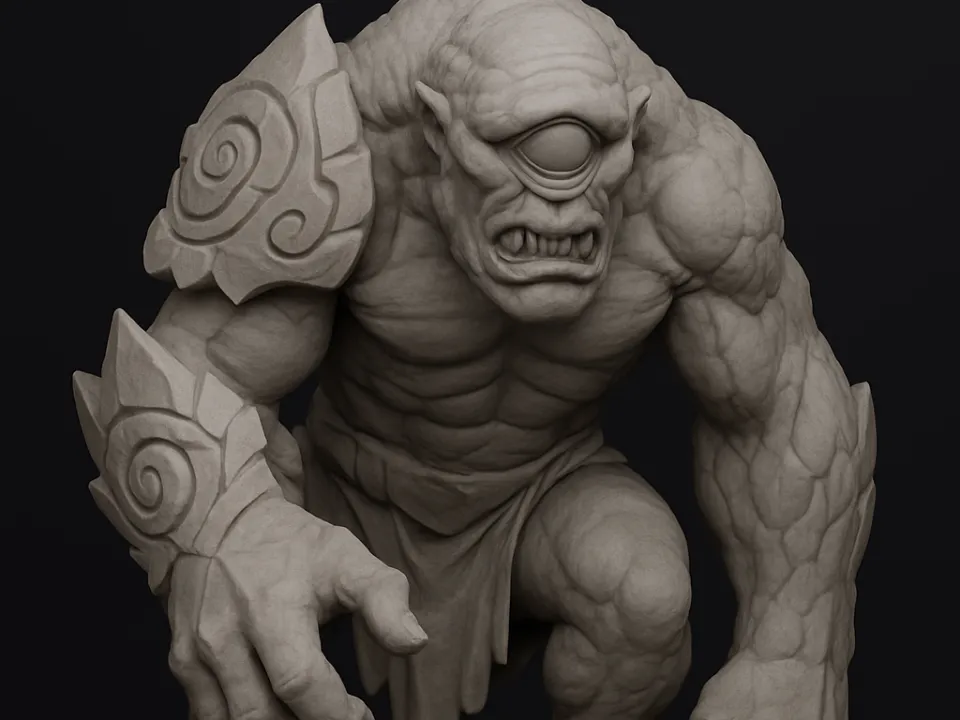 Warcraft Gronn / Cyclops of World of Warcraft by Deline Design ...