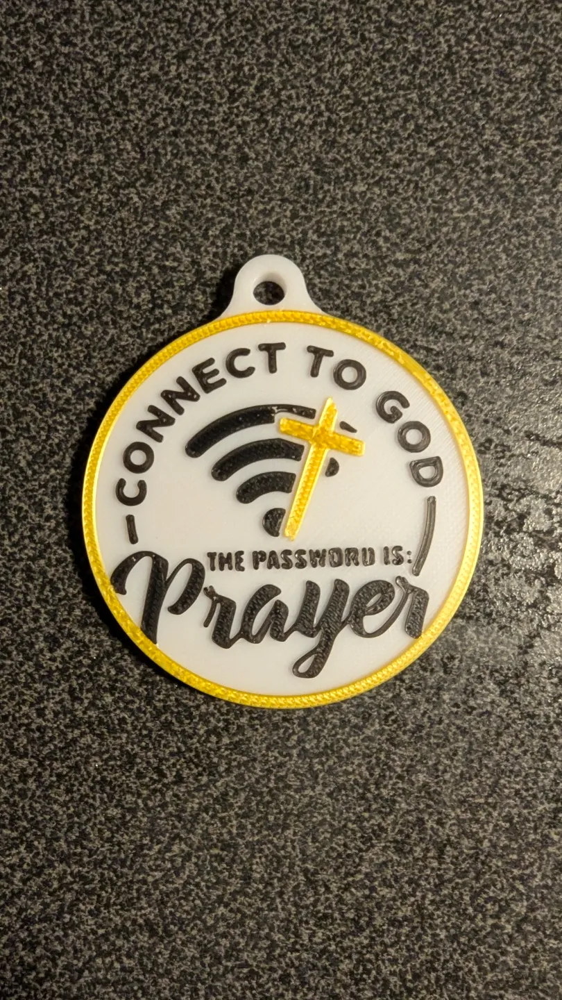 Connect to God keyring by Ola S - MakerWorld