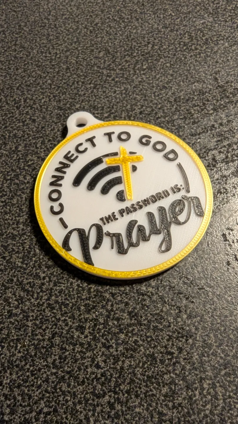 Connect to God keyring by Ola S - MakerWorld