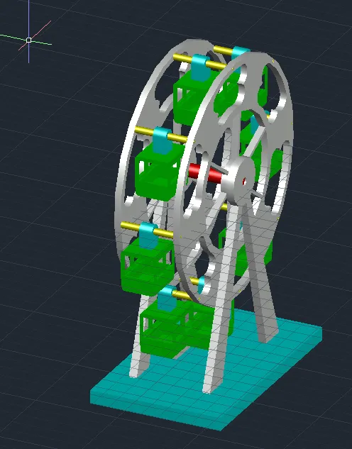 Rotating Ferris Wheel – 3D Printer Model - Free 3D Print Model - MakerWorld