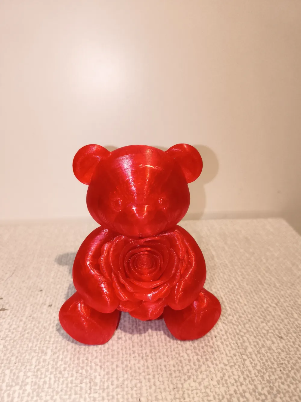 Cute Teddy Bear with Rose | Valentine Gift - Free 3D Print Model ...