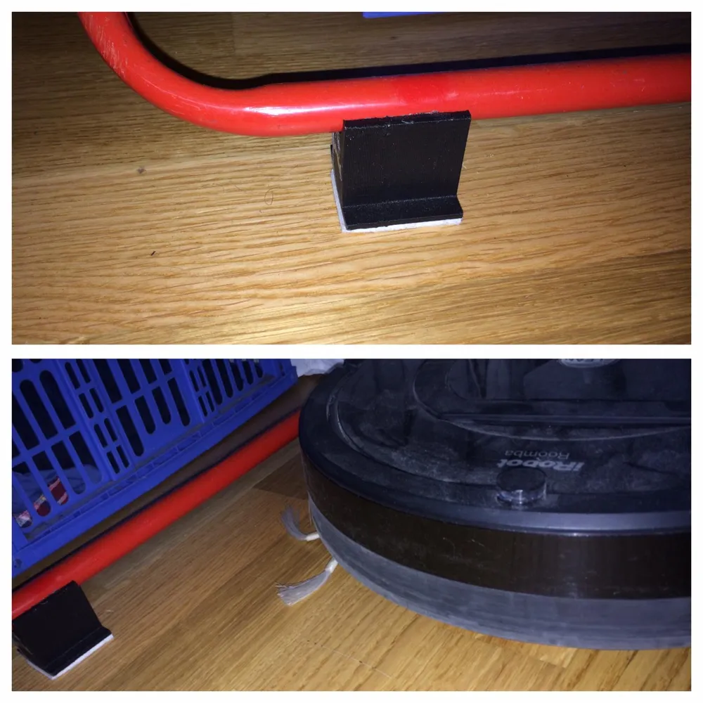 Laundry Rack Riser – Robot Vacuum-Friendly - Free 3D Print Model ...