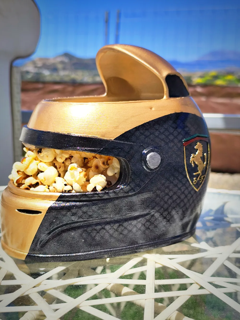 Formula 1 Popcorn Helmet Bucket (Movie) - Free 3D Print Model - MakerWorld