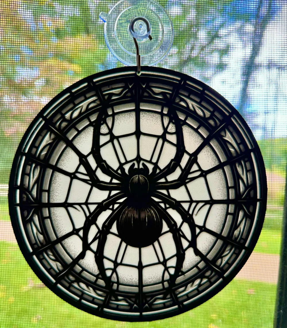 Stained Glass Spider by DoctorOfLegend - MakerWorld