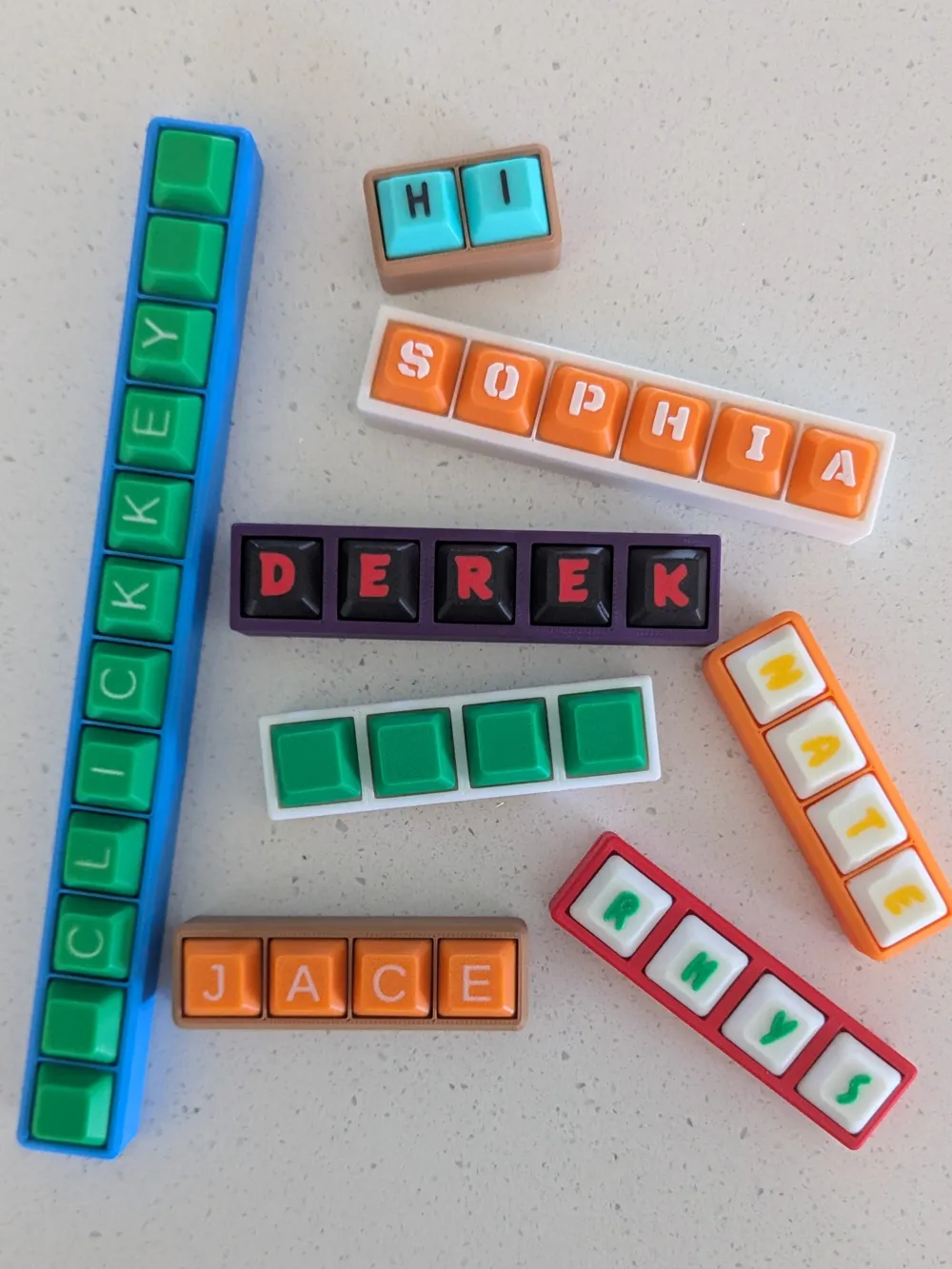 Custom Name Fidget Clickers - Free 3D Print Model - MakerWorld