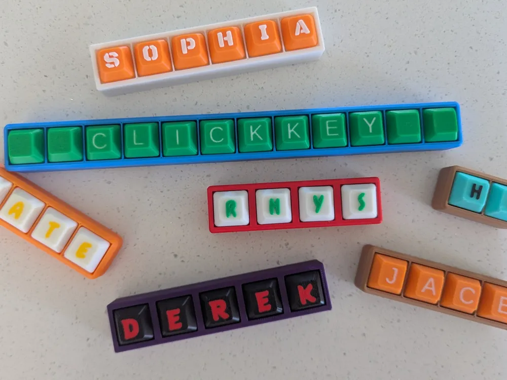 Custom Name Fidget Clickers - Free 3D Print Model - MakerWorld
