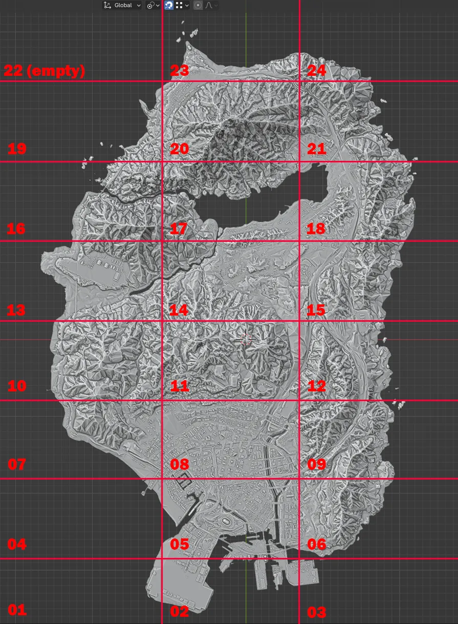 Los Santos GTA V 3D Miniature by DotCom Artwork MakerWorld: Download ...