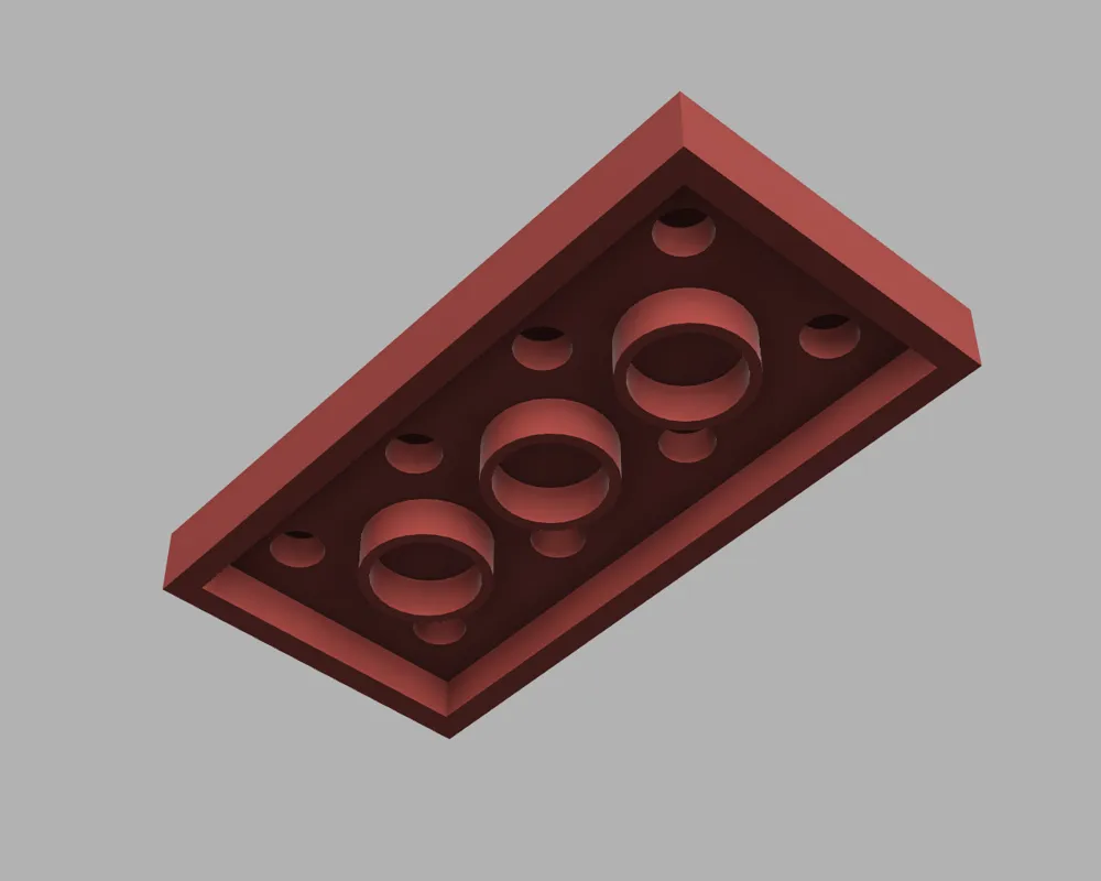Lego Plate 2x4 V2 by Gimmy3D - MakerWorld