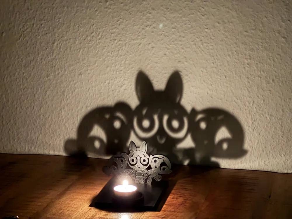 Powerpuff Girls Shadow Puppet by _silversurfer_ - MakerWorld