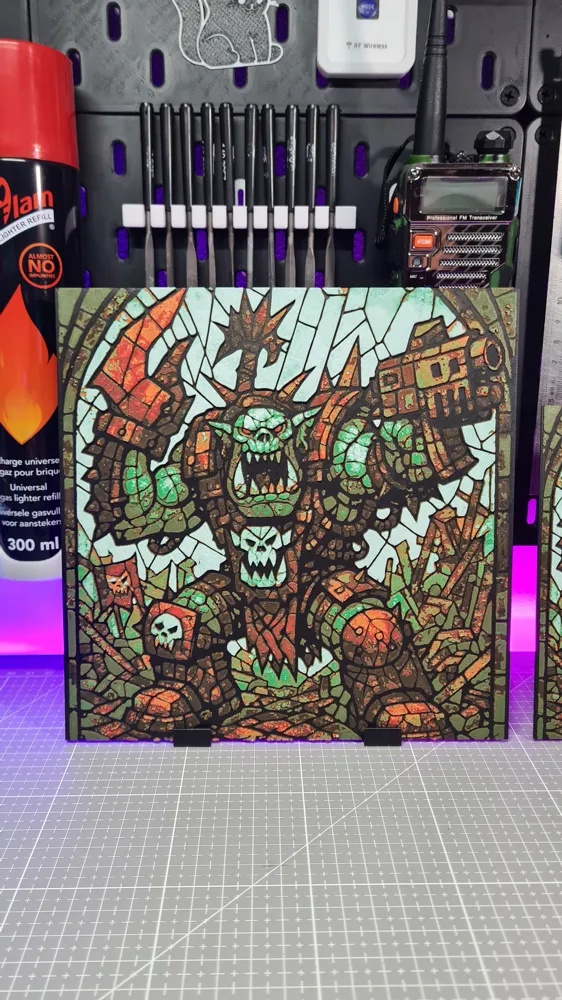 Warboss Ork – Hueforge – 6 Colors by 3DK Maker MakerWorld: Download Free 3D Models