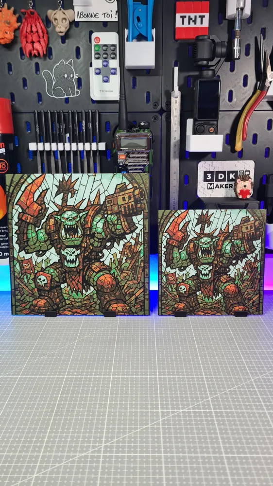 Warboss Ork – Hueforge – 6 Colors by 3DK Maker MakerWorld: Download Free 3D Models