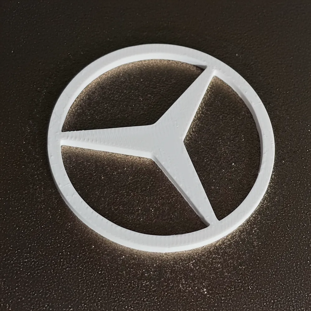 Mercedes Benz Emblem Logo - 3D Printed (No Text) by Solewave - MakerWorld