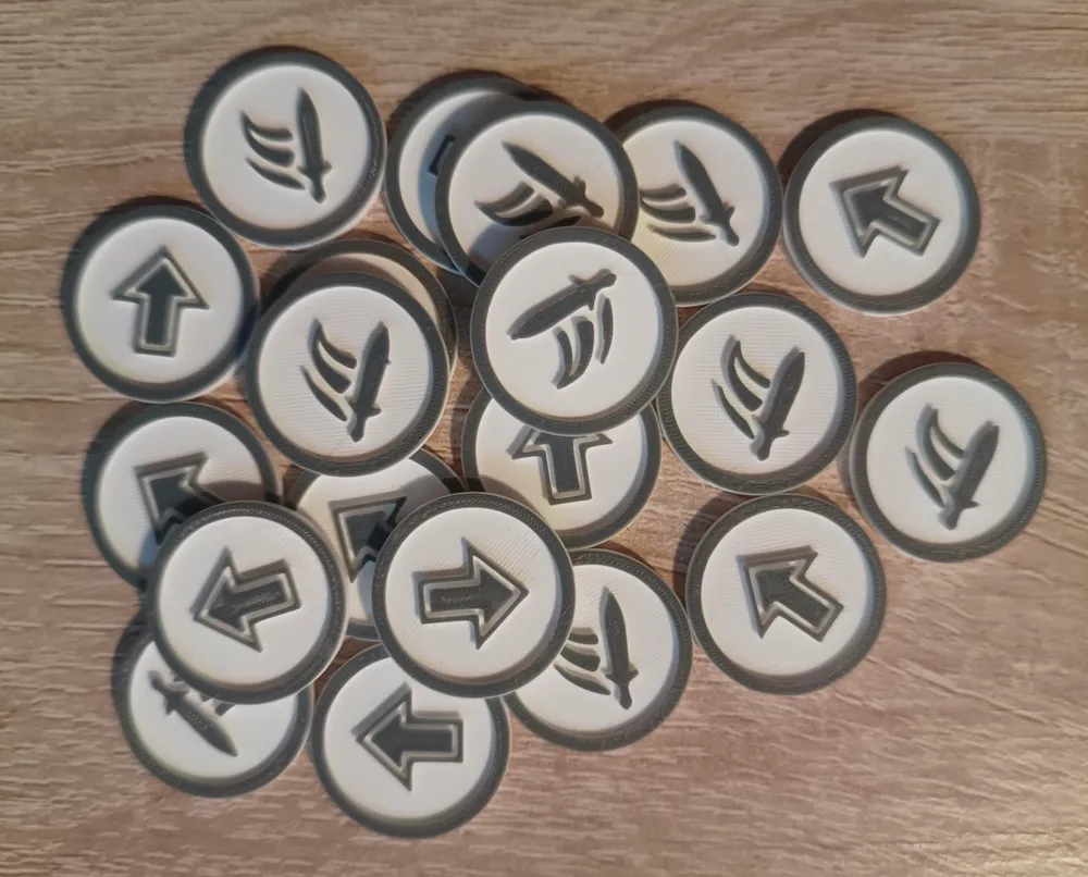Heroes 3 Board Game - Retaliate/Activation tokens - Free 3D Print Model ...