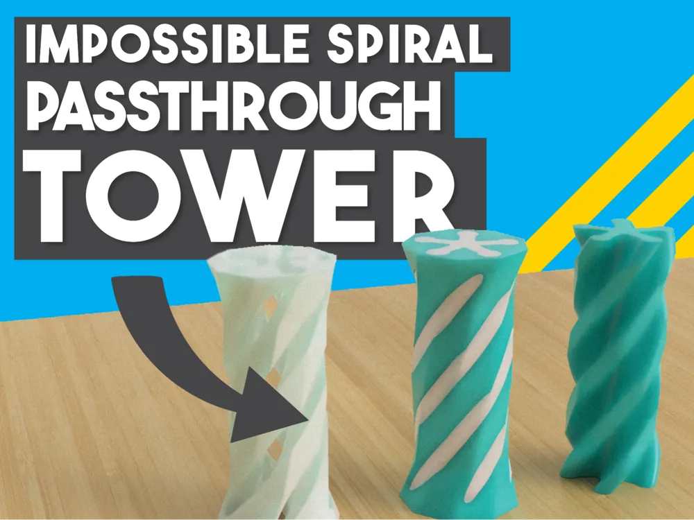 iMposible Spiral Passthrough TOWER Fidget by Jomik3DForge MakerWorld ...