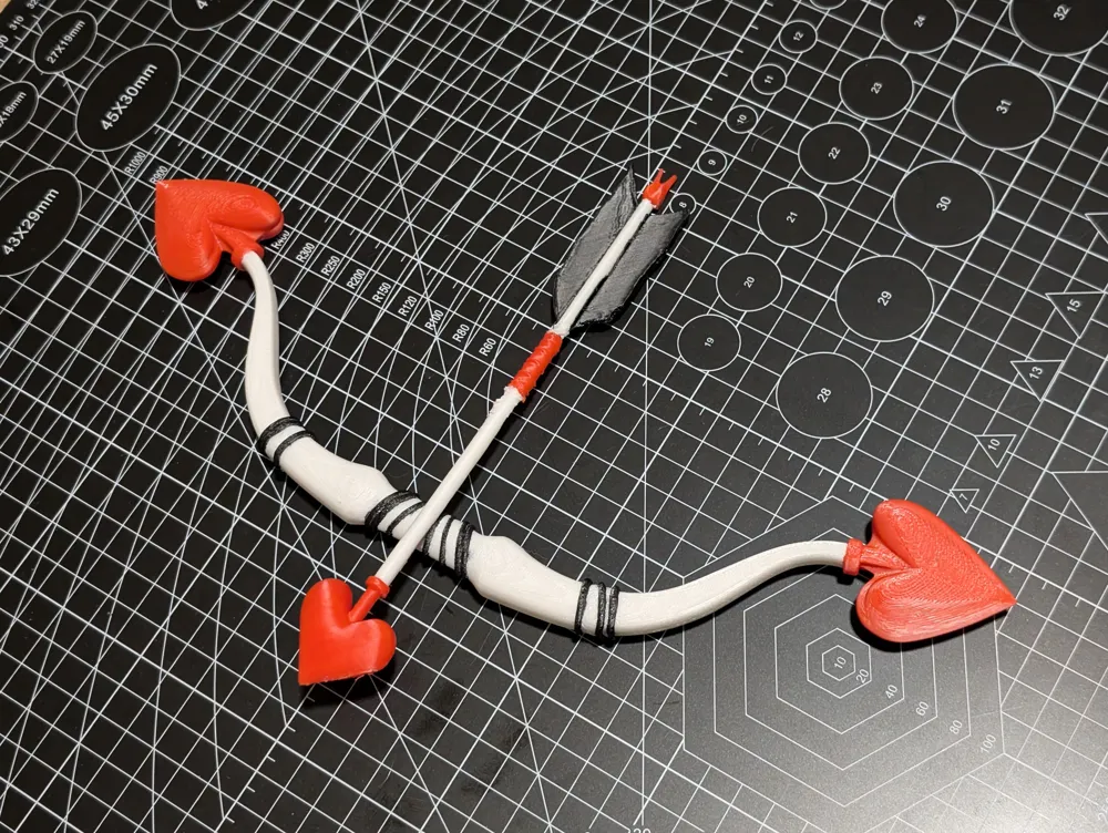 Cupid's Arrow and Bow Cupid Arrow - Free 3D Print Model - MakerWorld