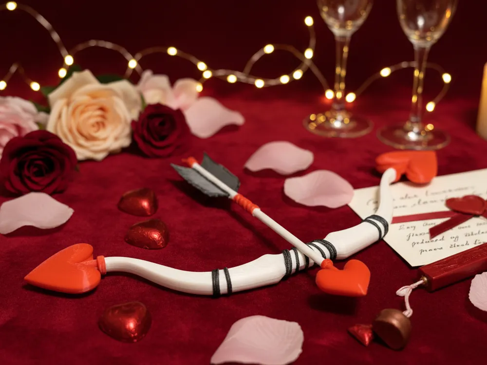 Cupid's Arrow and Bow Cupid Arrow - Free 3D Print Model - MakerWorld