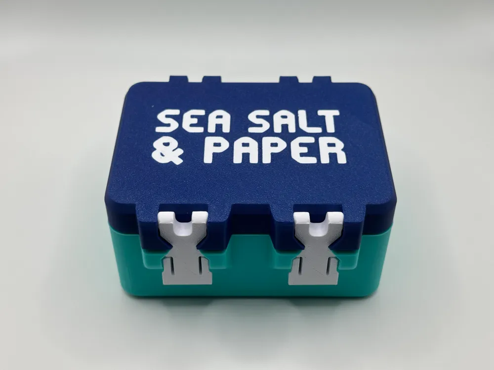 Sea Salt & Paper Box - Snaplock (QR Code Manual) - Free 3D Print Model ...