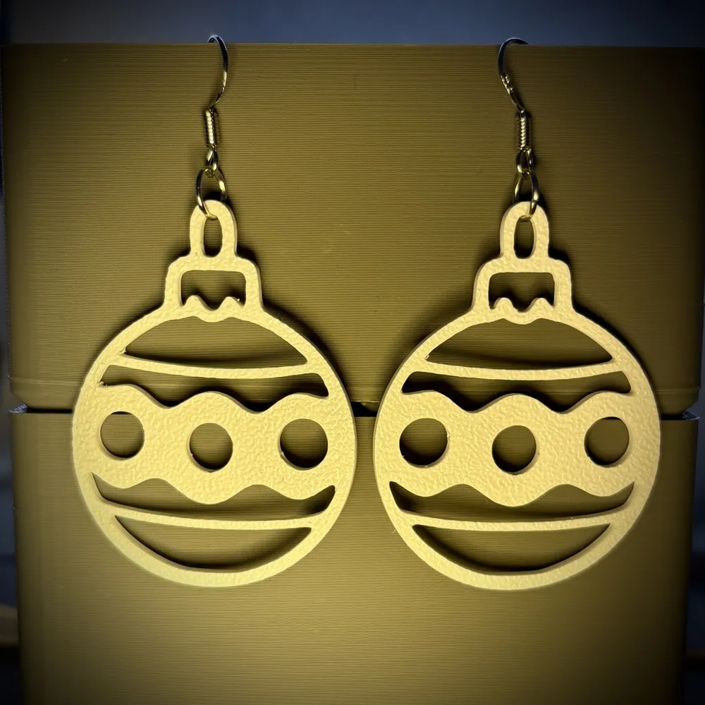 Christmas Earrings - Free 3D Print Model - MakerWorld
