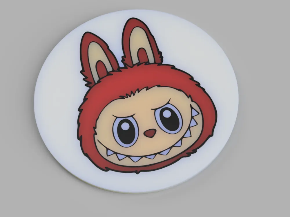 LA BUBU Coaster / Coaster LAFUFU - Free 3D Print Model - MakerWorld