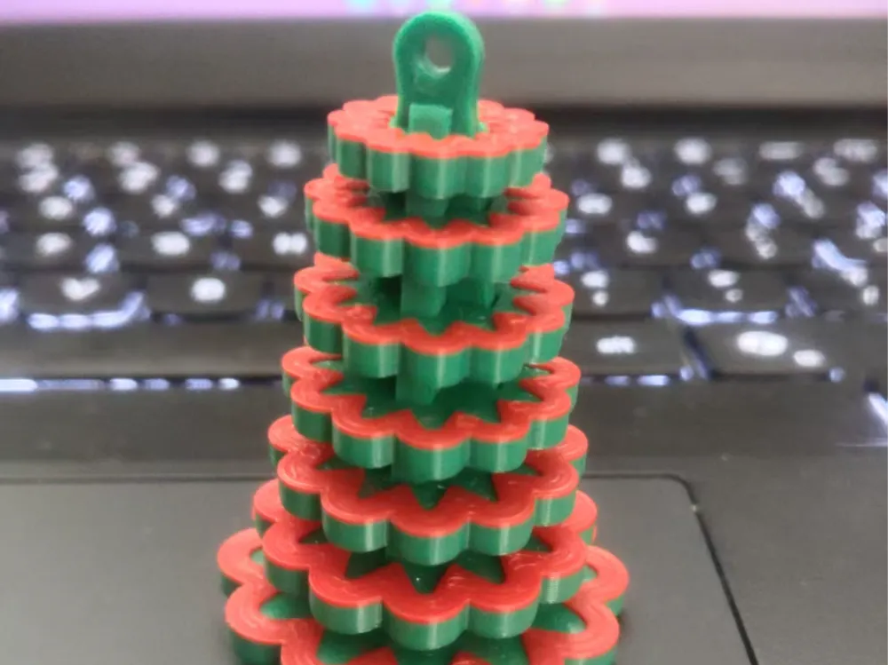 Christmas Gift - Dual Color Christmas Tree Ornament Set - Free 3D Print ...