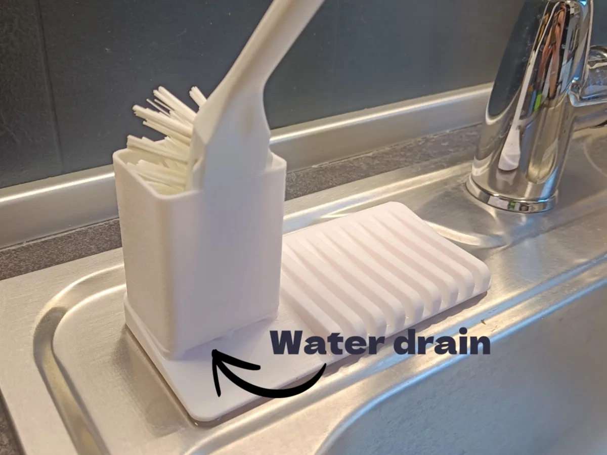 Kitchen caddy - Sink sponge holder - Free 3D Print Model - MakerWorld