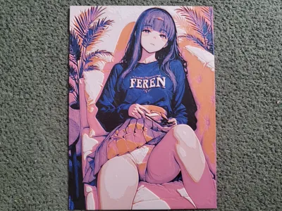 Fern on her Phone - Free 3D Print Model - MakerWorld