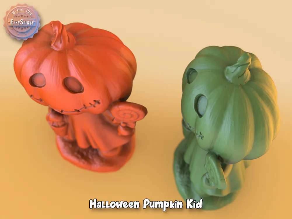 halloween Pumpkin Kid by EzzySziggy MakerWorld: Download Free 3D Models