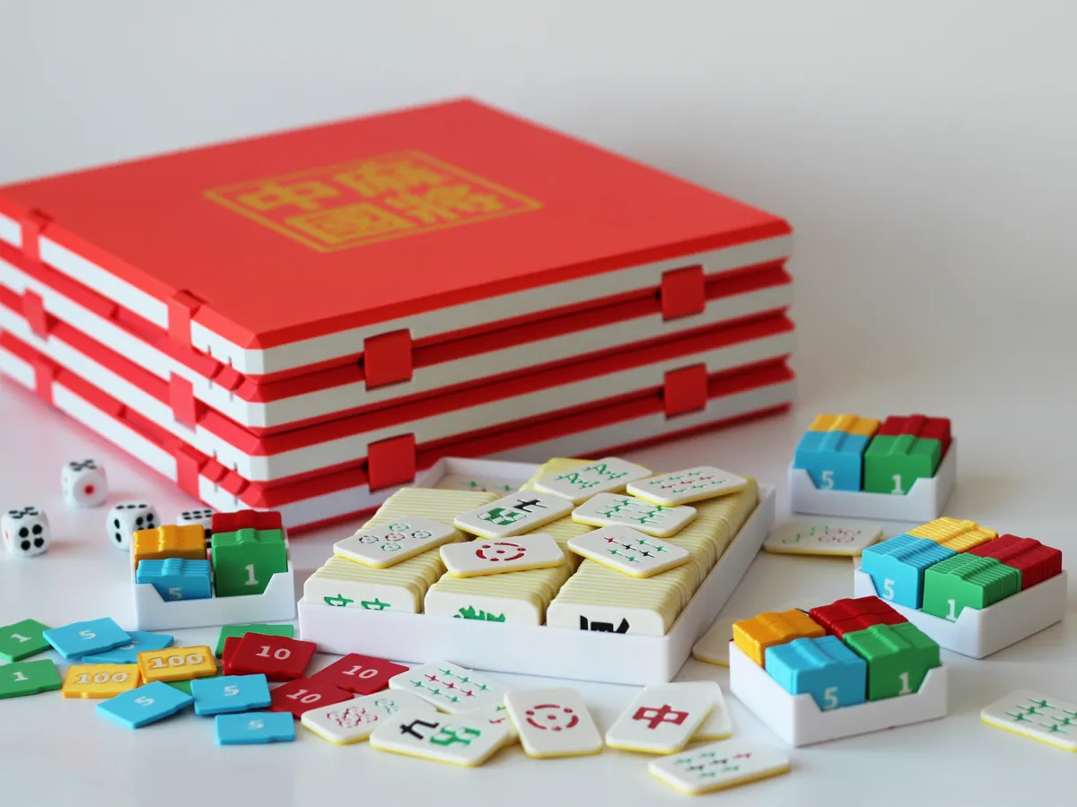 Four-fold Travel Mahjong - Free 3D Print Model - MakerWorld