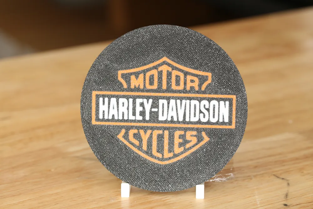 Harley Davidson Motorcycle 100mm Round Coaster - Free 3D Print Model ...