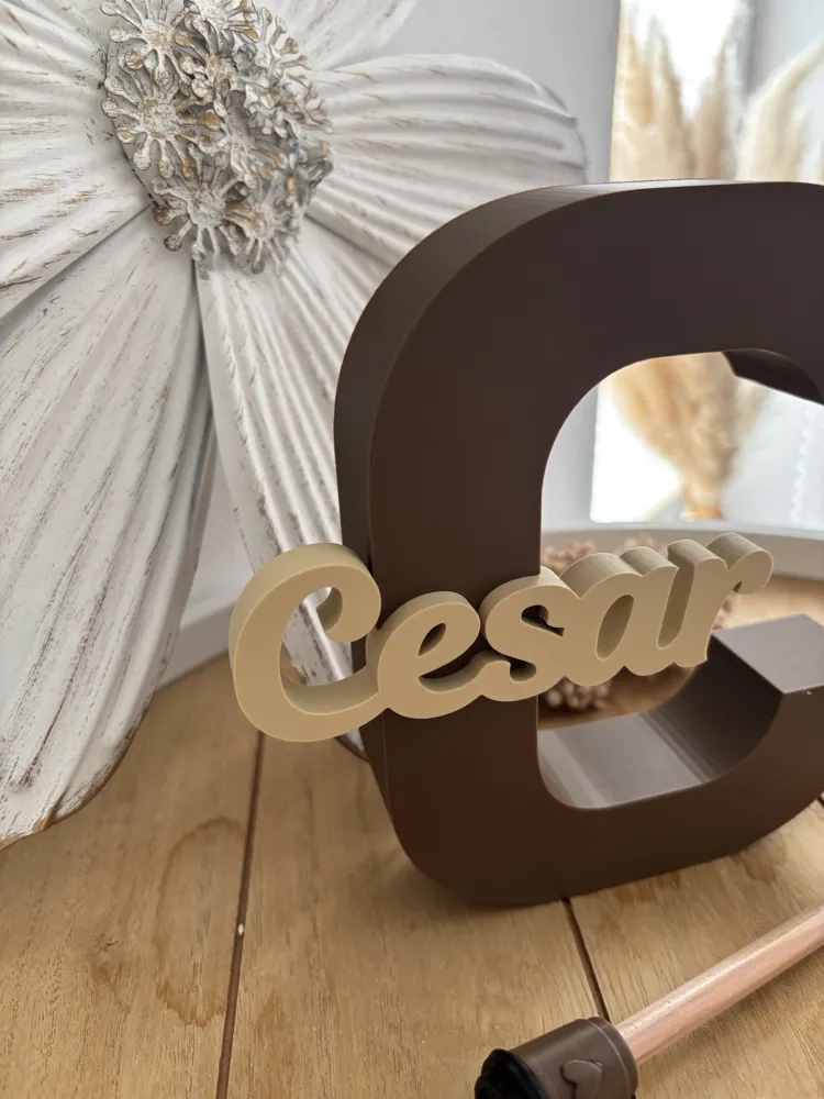 Personalized Name Cesar - Free 3D Print Model - MakerWorld