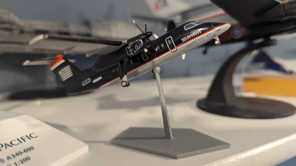 Model Airplane Stand (1:400 Scale) - Free 3D Print Model - MakerWorld