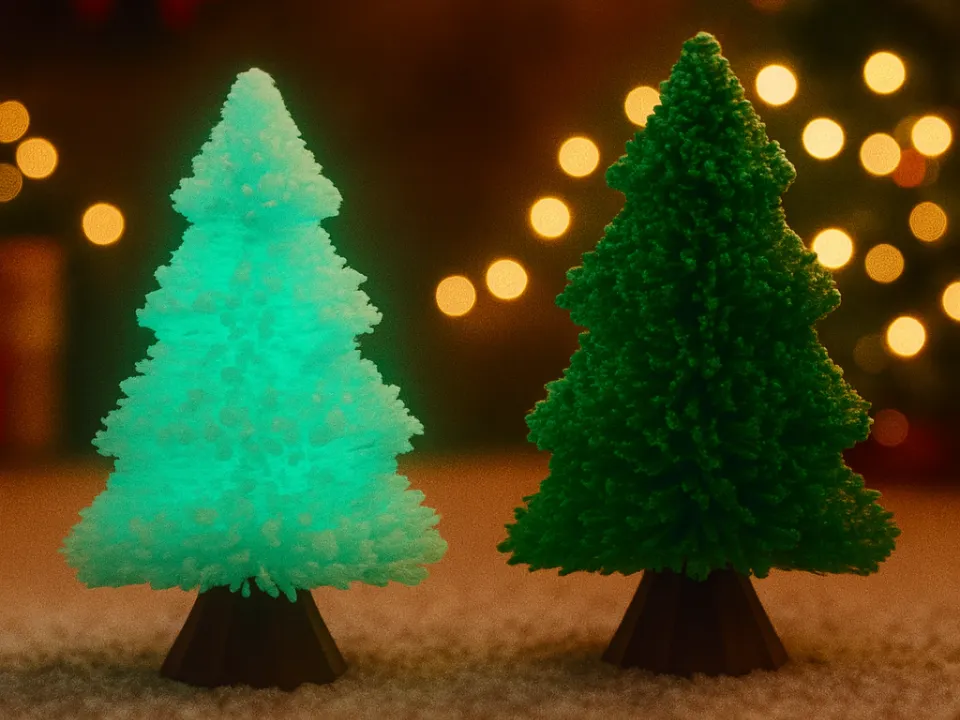 Fluffy Christmas Tree by Xeraj MakerWorld: Download Free 3D Models