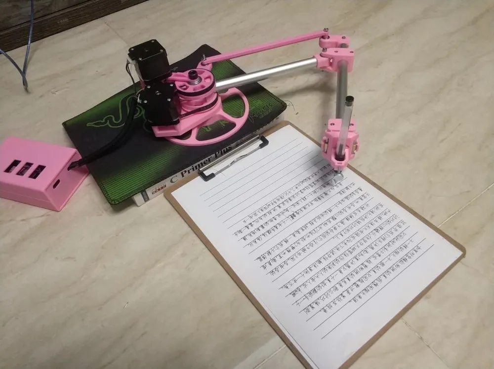 A Writing Robot Arm: The Drawbot by mossbot MakerWorld: Download Free ...